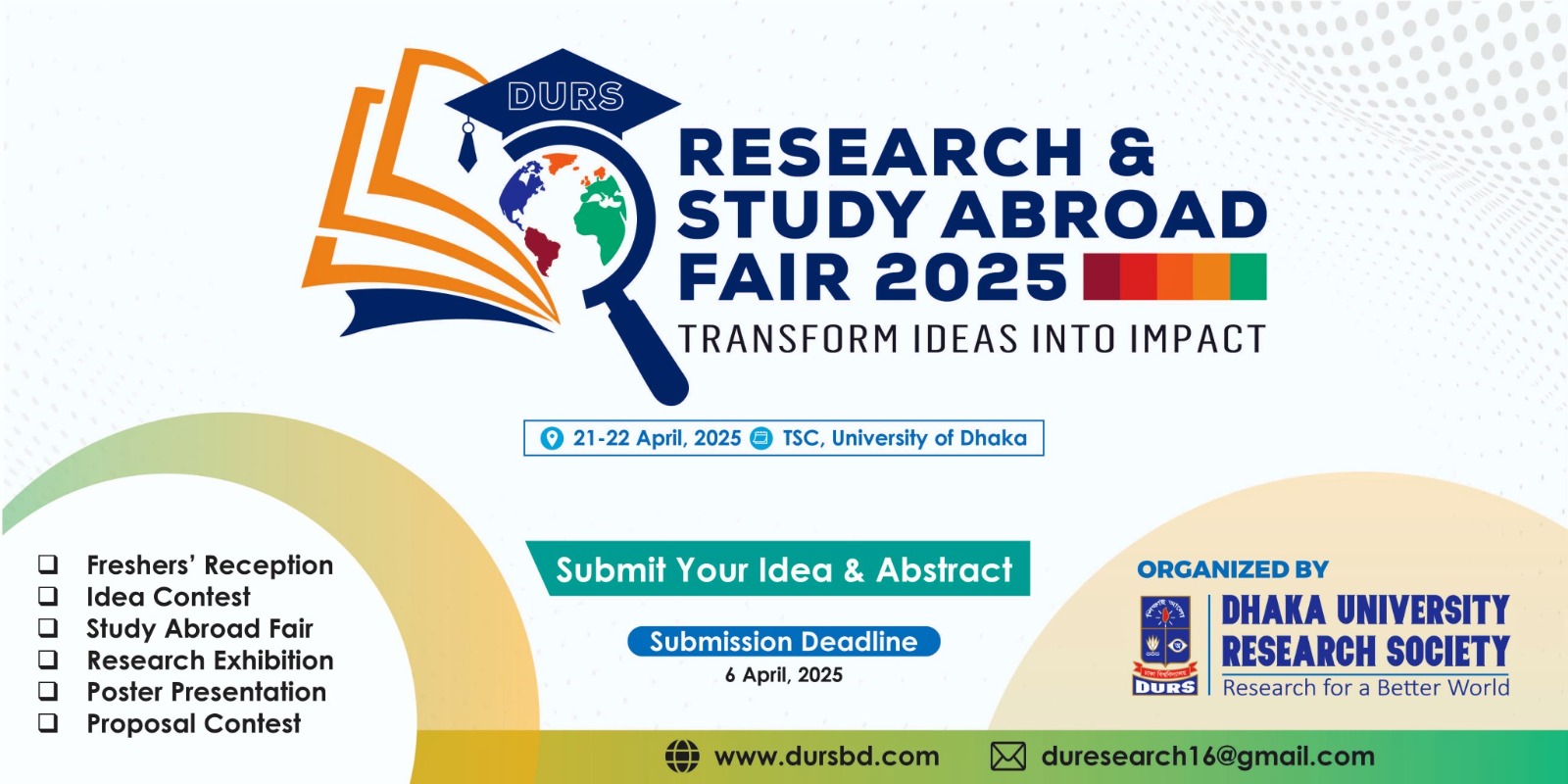 DURS Research & Study Abroad Fair 2025 | Dhaka University Research ...